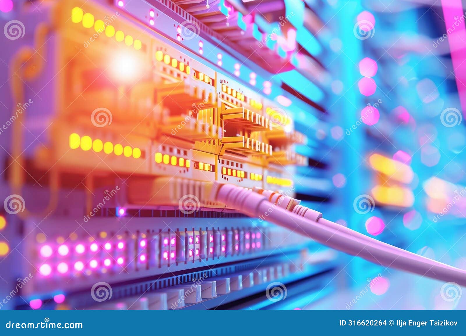 Efficiently Transmitting Signals Illuminated Fiber Optic Connector with ...