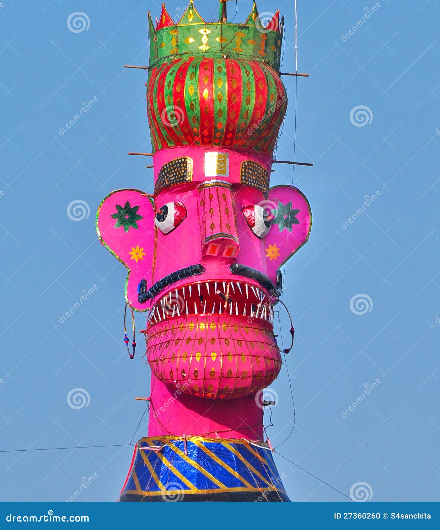Effigy of Ravana stock photo. Image of human, vijayadashami - 27360260