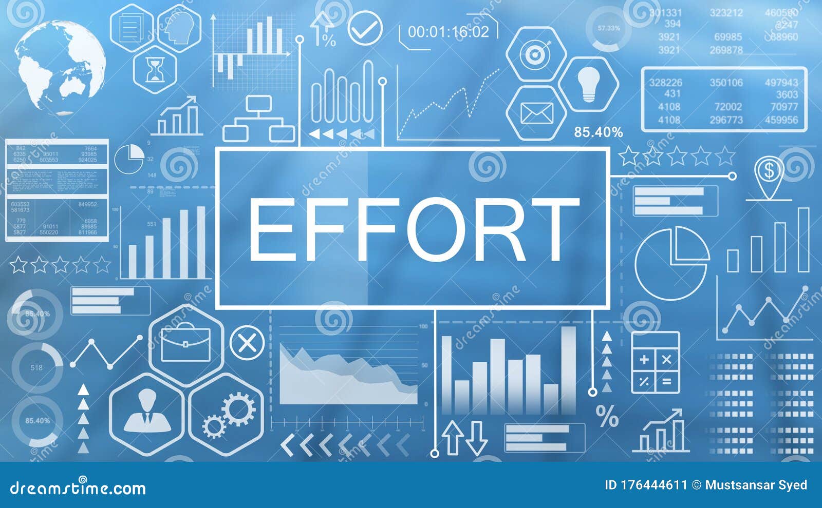 Effort, Animated Typography Stock Illustration - Illustration of ...