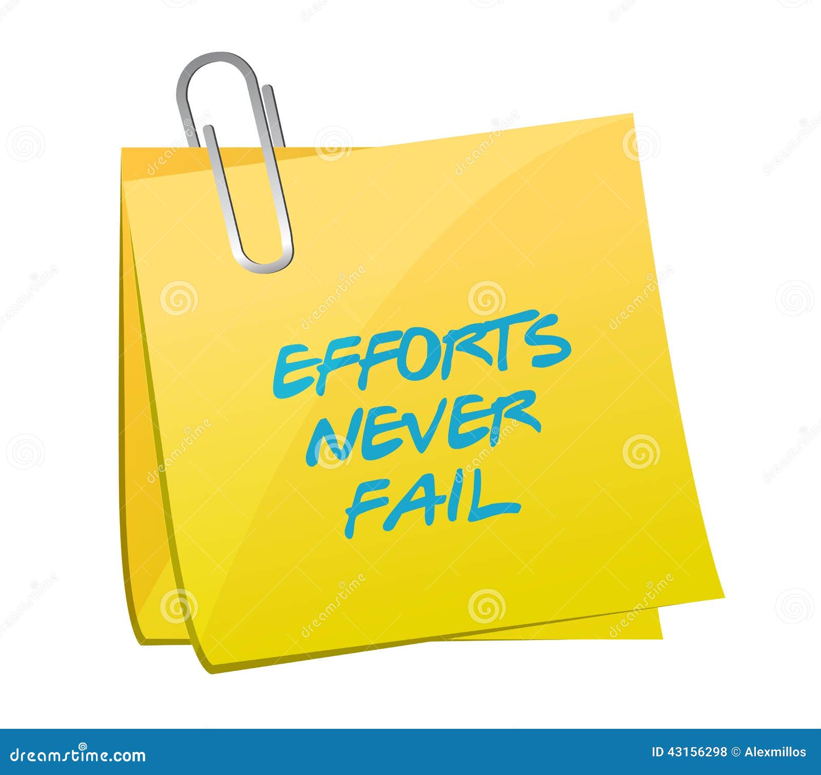 Efforts Never Fail Message Illustration | CartoonDealer.com #43156305