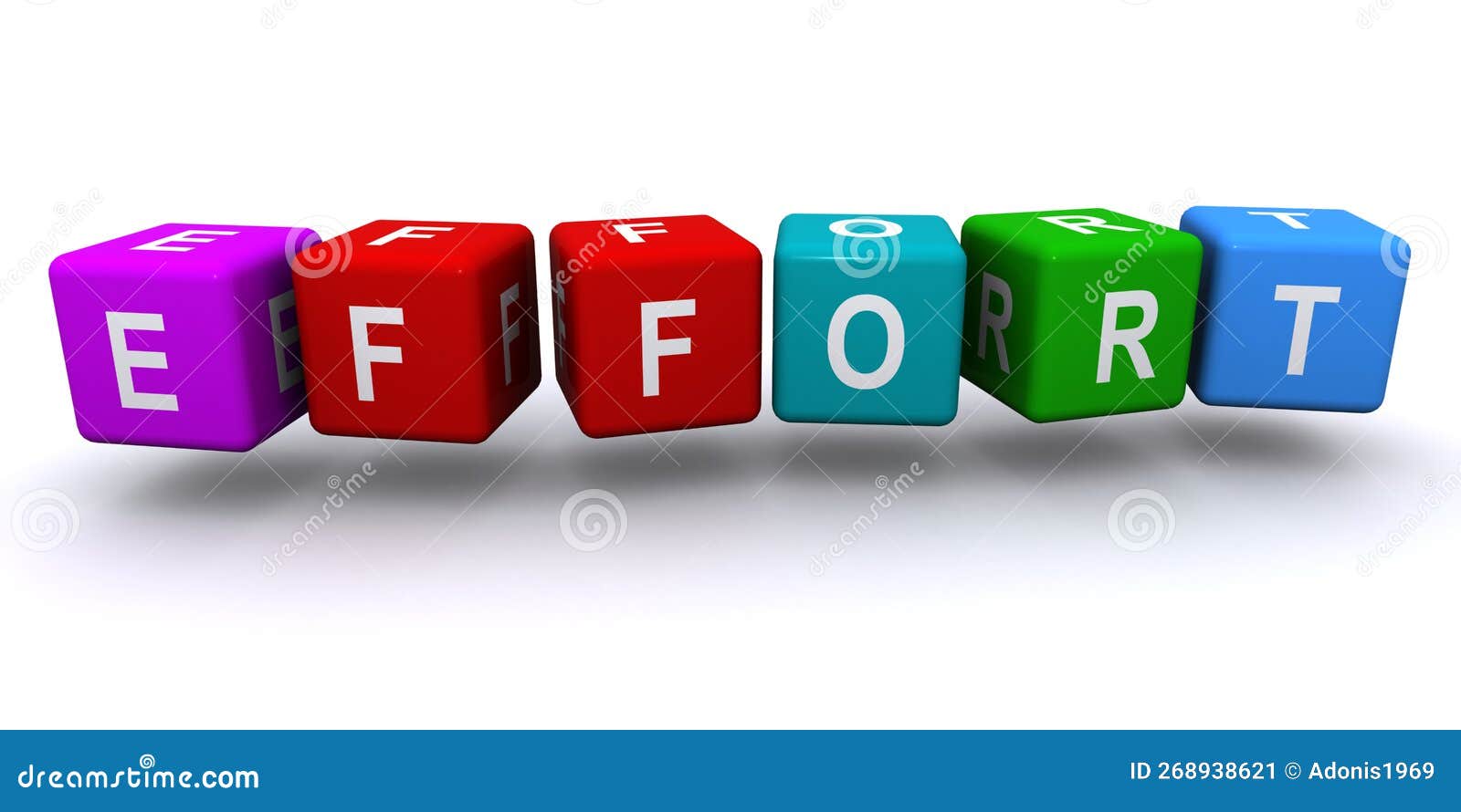 Effort Word Made Of 3D Spheres On White Stock Image | CartoonDealer.com ...