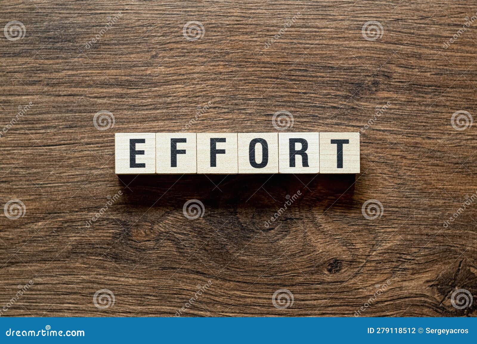 Effort - Word Concept on Cubes Stock Photo - Image of reward, plan ...