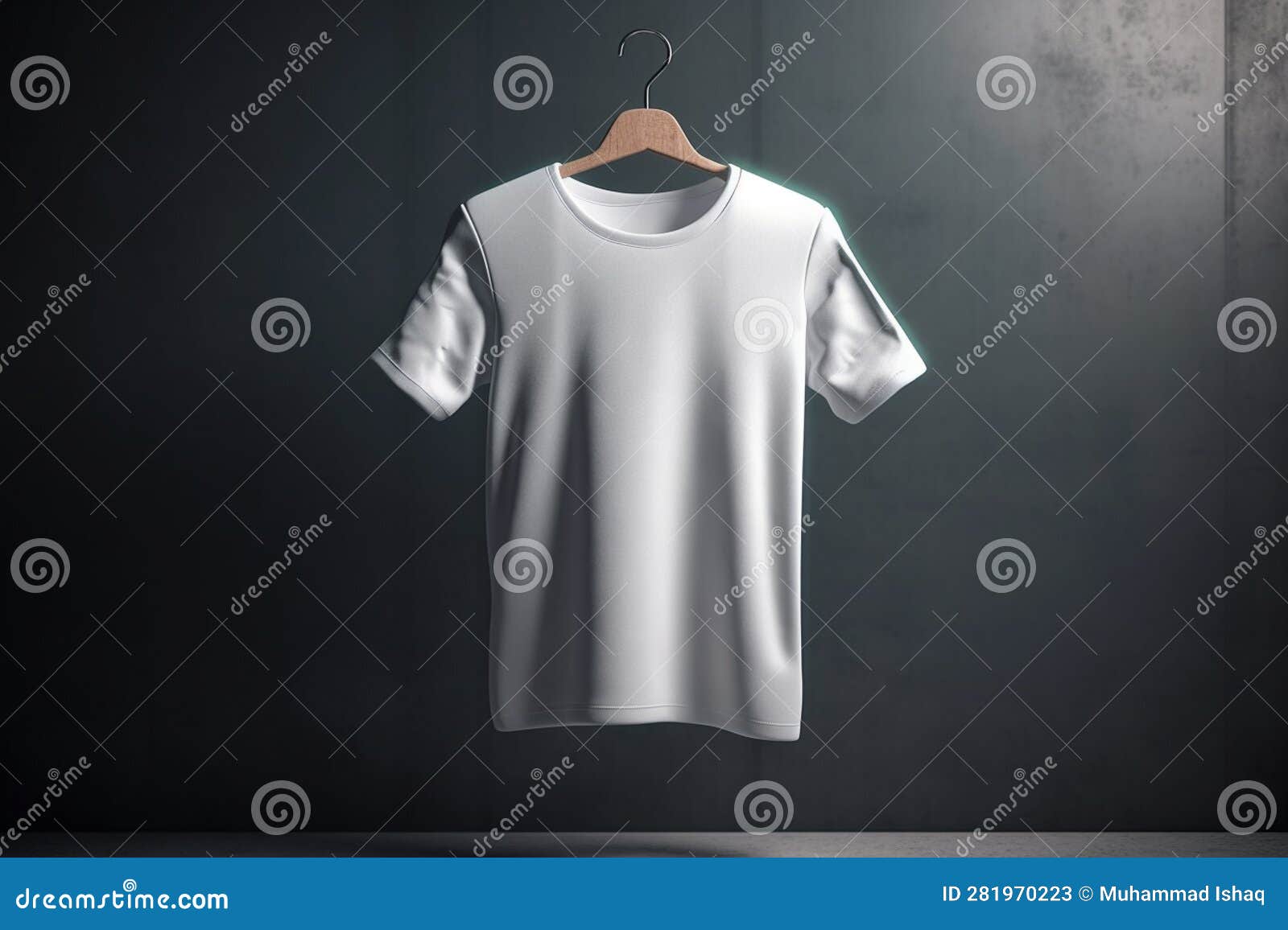 Effortlessly Minimal, 3D Empty White T-Shirt Mockup With Subtle ...