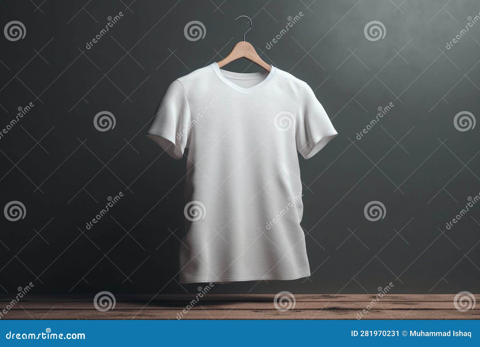 Effortlessly Minimal, 3D Empty White T-Shirt Mockup With Subtle ...