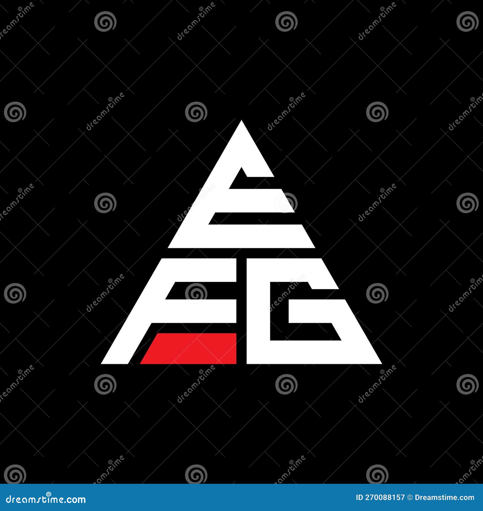 EFG Triangle Letter Logo Design with Triangle Shape. EFG Triangle Logo ...