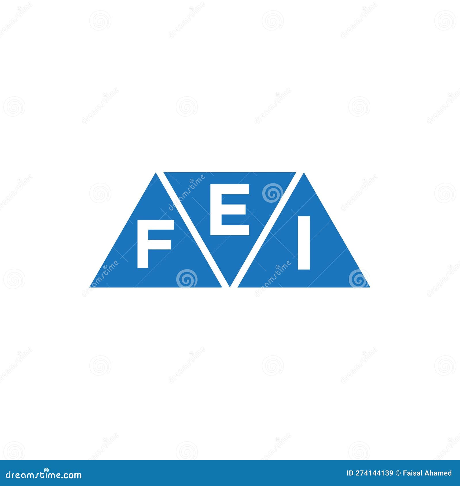 EFI Triangle Shape Logo Design on White Background. EFI Creative ...