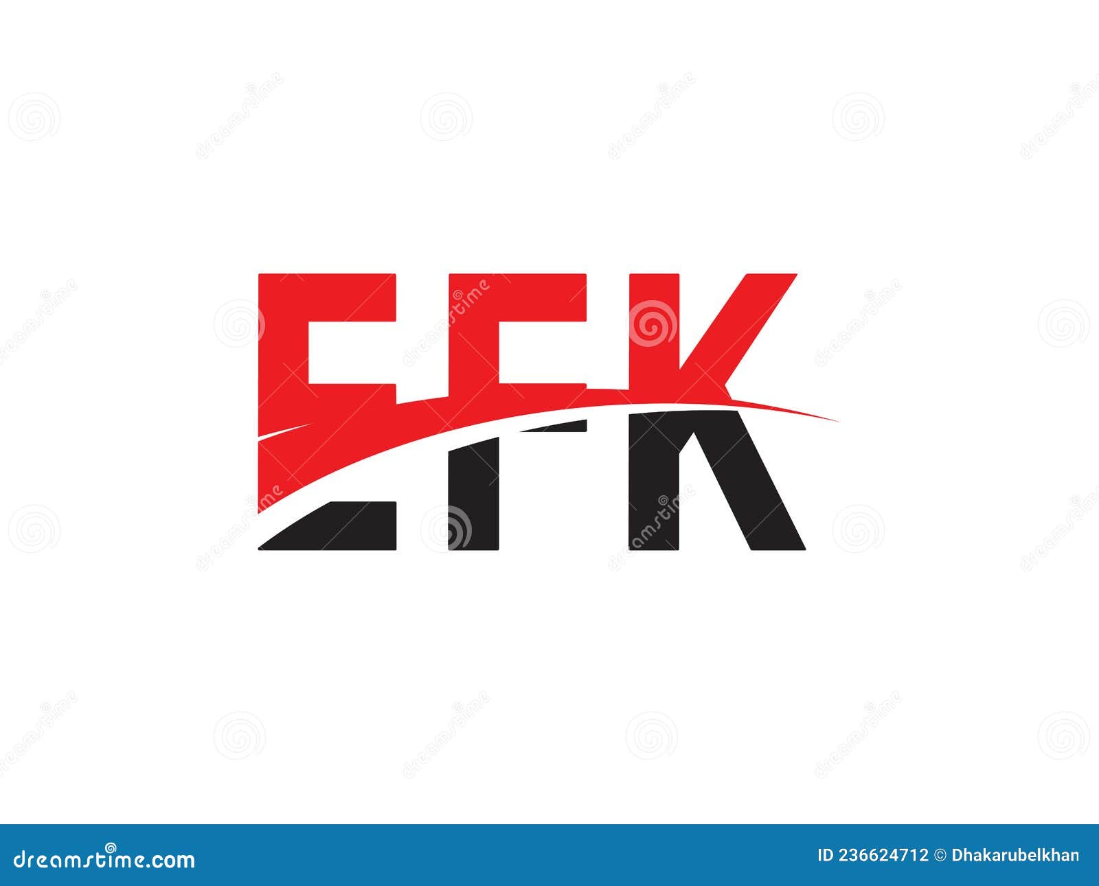 EFK Letter Initial Logo Design Vector Illustration Stock Vector ...