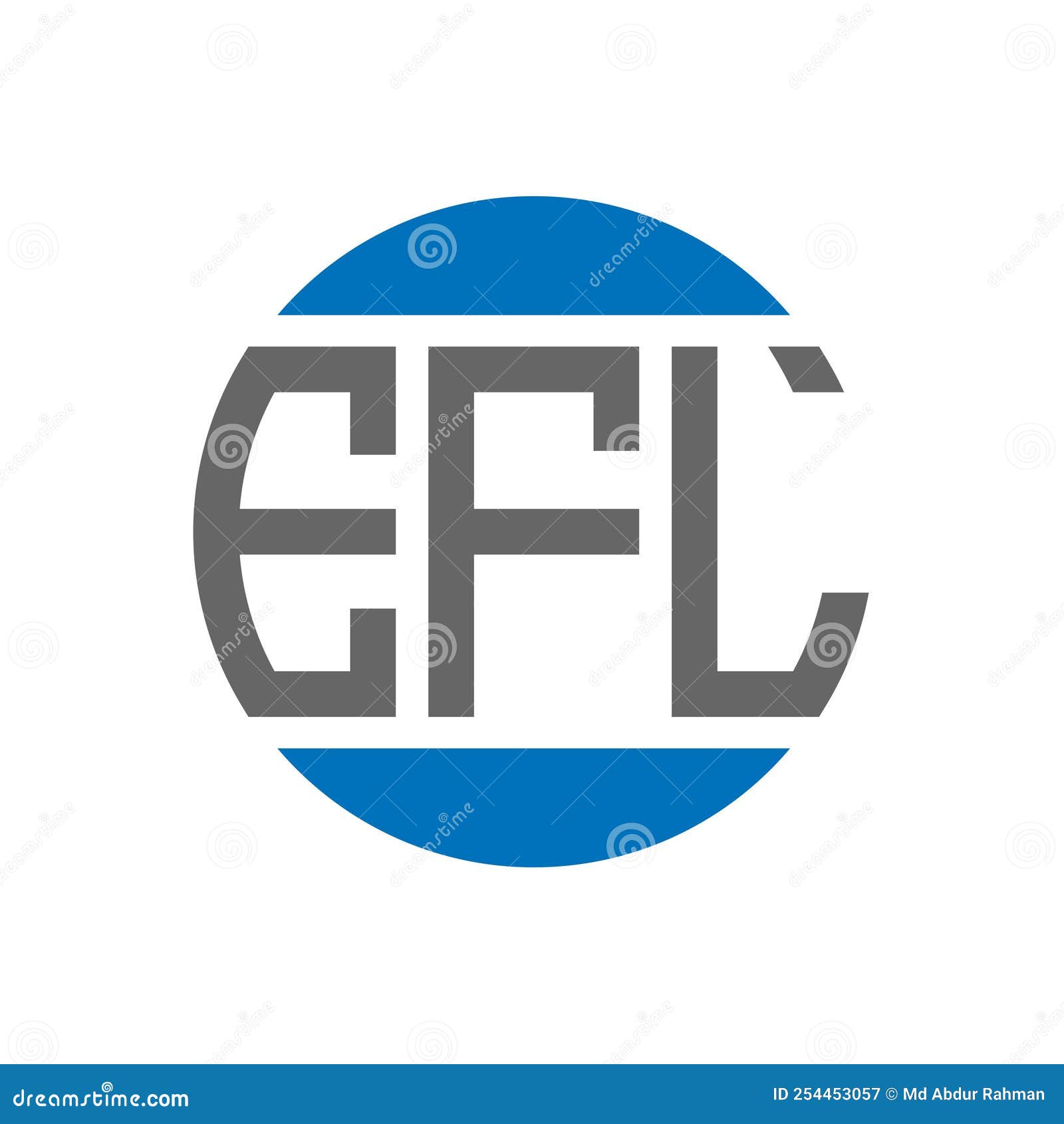 EFL Letter Logo Design On White Background. EFL Creative Initials ...