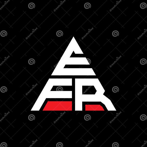 EFR Triangle Letter Logo Design with Triangle Shape. EFR Triangle Logo ...