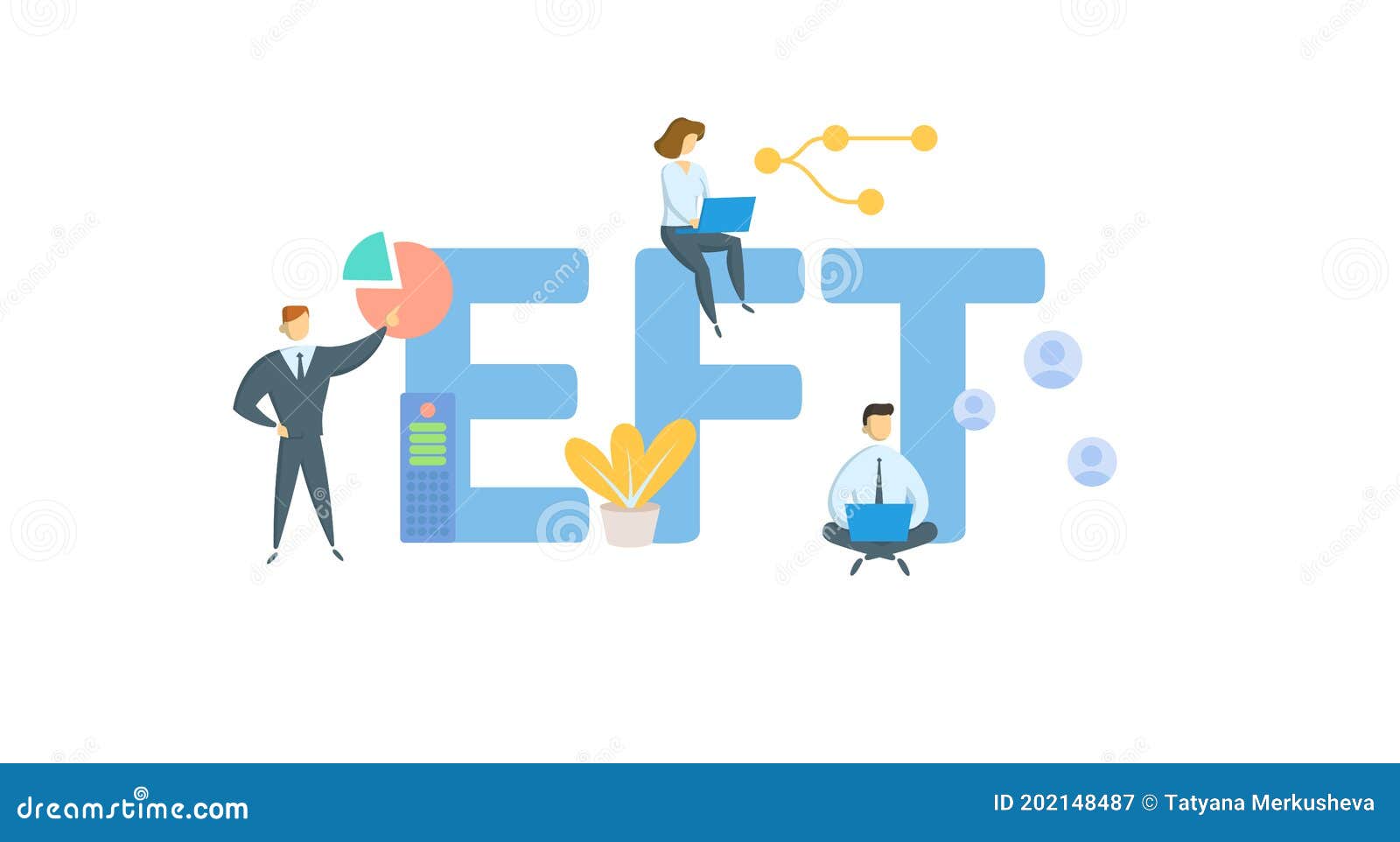 EFT, Electronic Funds Transfer. Concept With Keywords, People And Icons ...