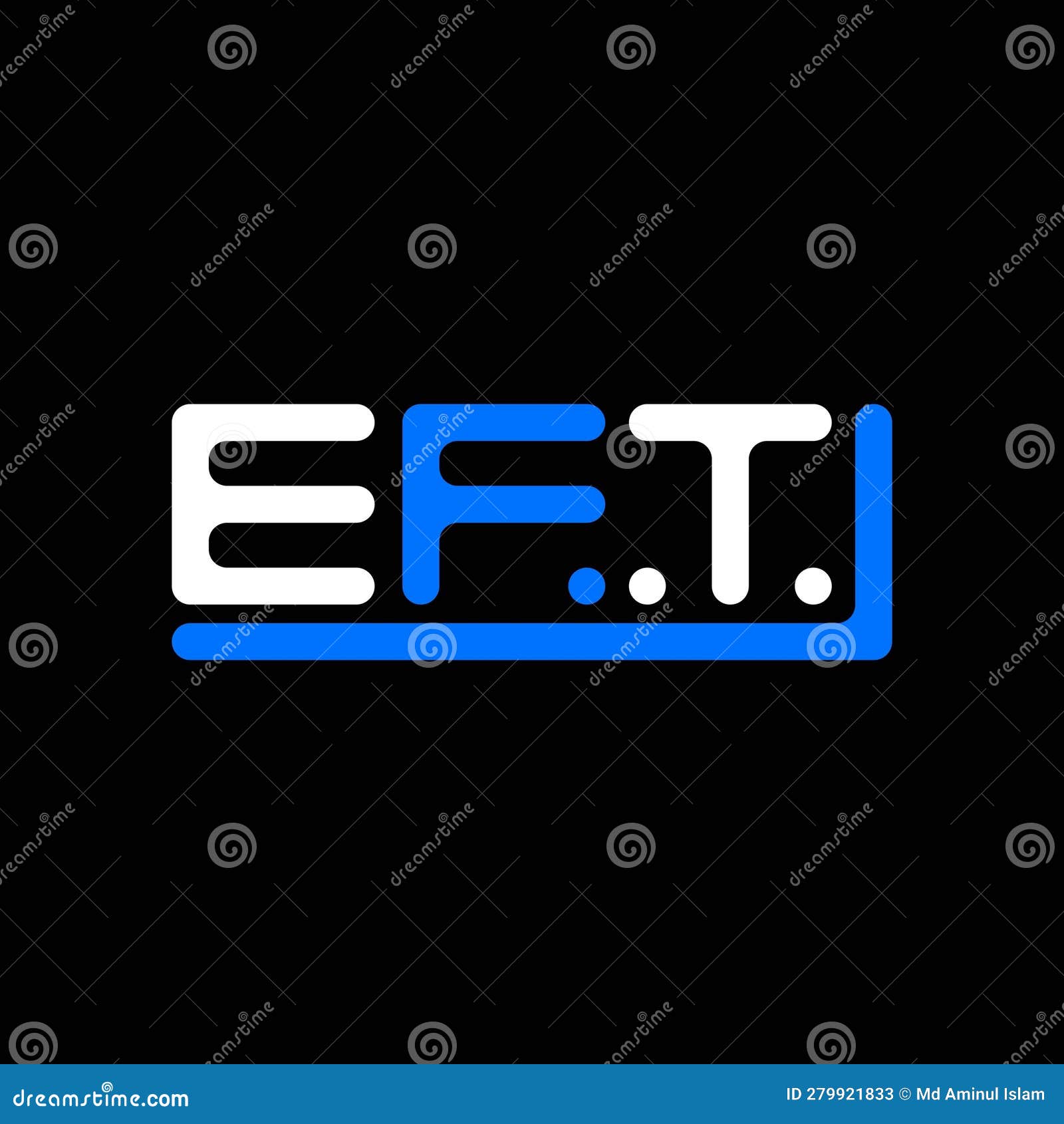 EFT Letter Logo Creative Design with Vector Graphic, EFT Stock Vector ...