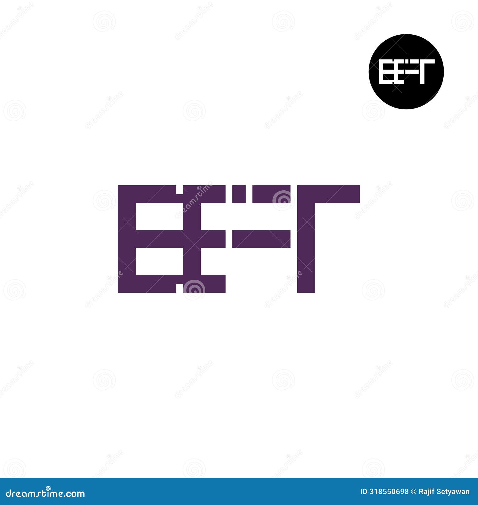 EFT Logo Letter Monogram Design Vector Illustration | CartoonDealer.com ...