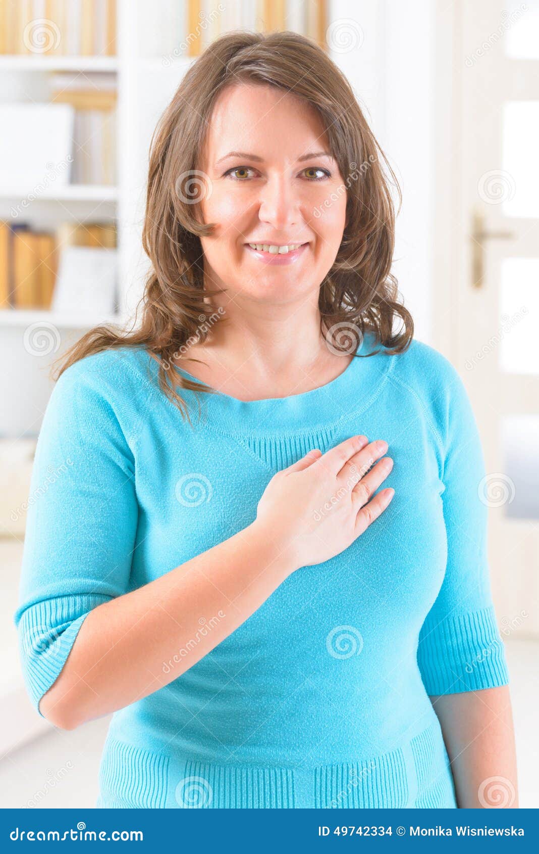 EFT tapping points stock photo. Image of tapping, woman - 49742334