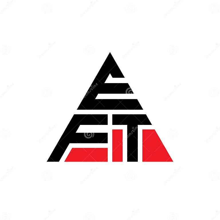EFT Triangle Letter Logo Design with Triangle Shape. EFT Triangle Logo ...