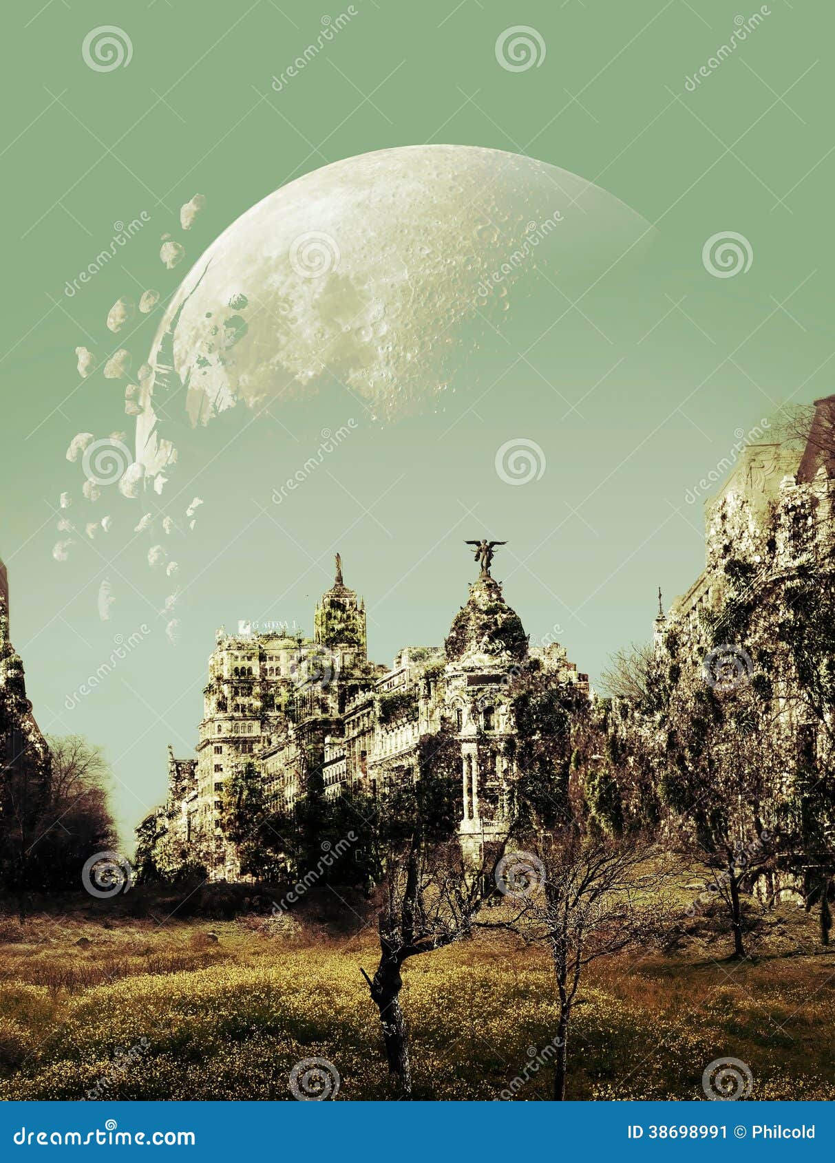 Efter apokalyps stock illustrationer. Illustration av kosmos - 38698991