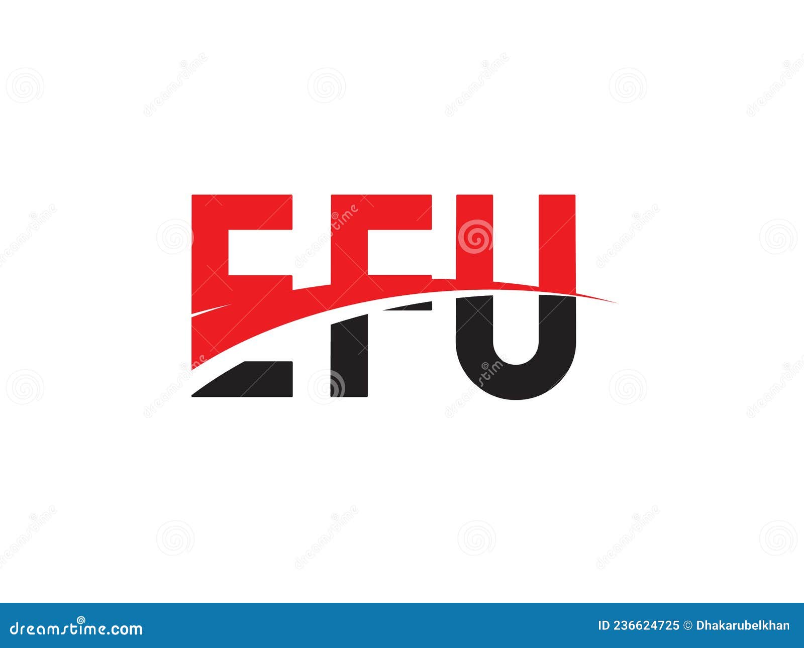 EFU Letter Initial Logo Design Vector Illustration Stock Vector ...