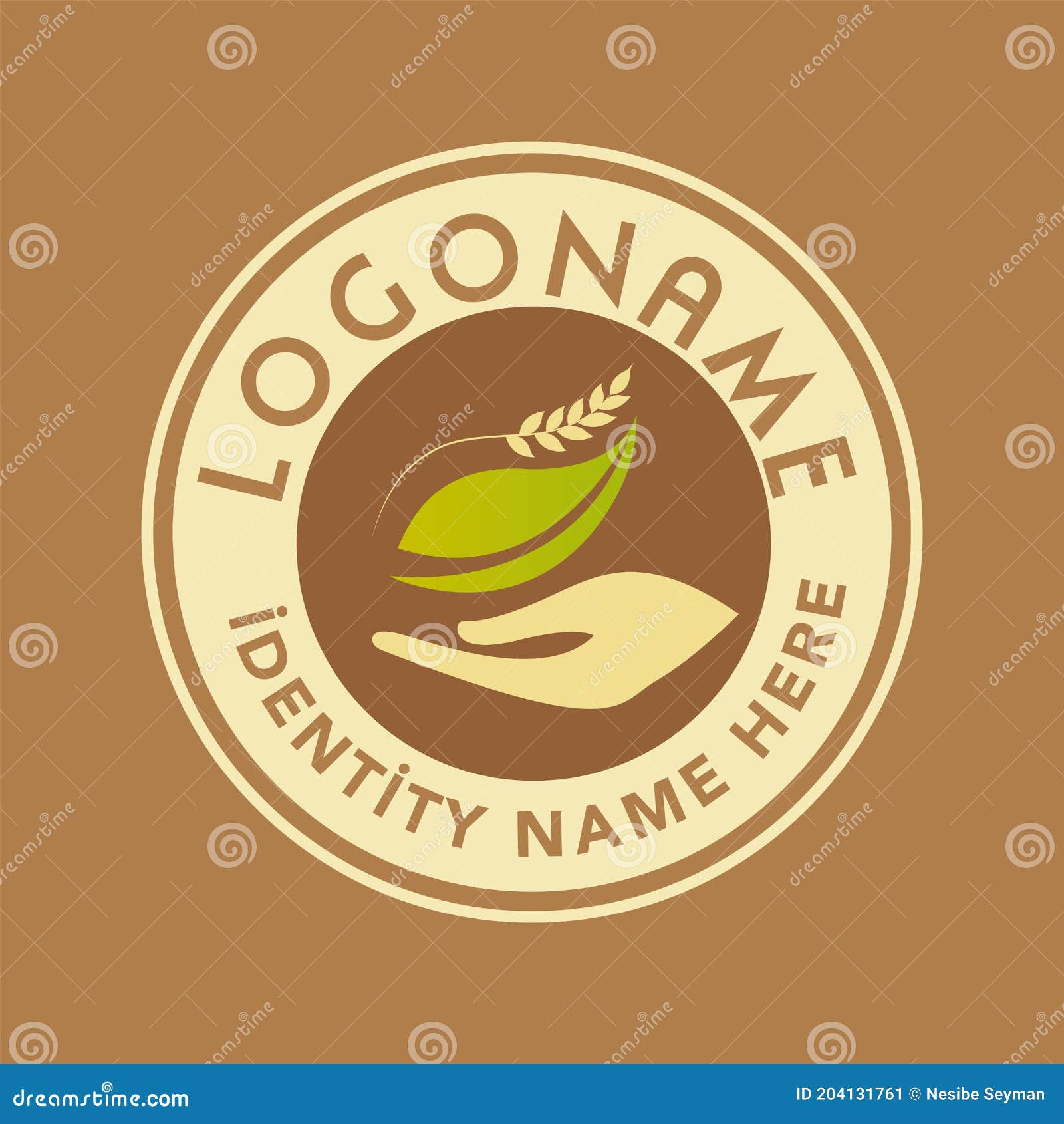 EG Nature Logo Template, Illustration, White Background Stock Vector ...