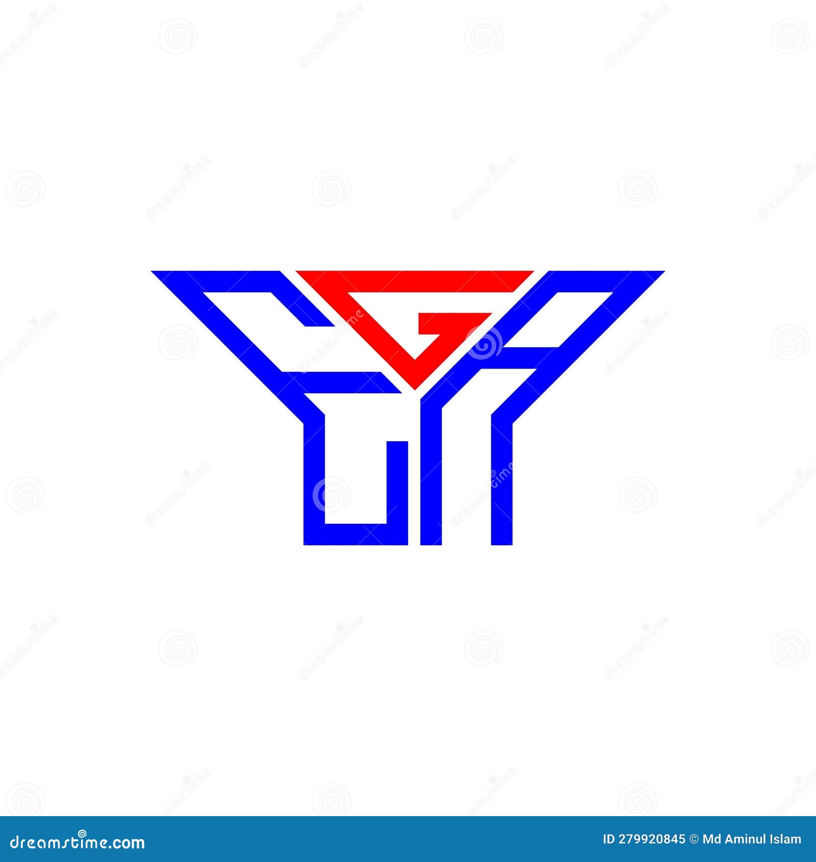 EGA Letter Logo Creative Design with Vector Graphic, EGA Stock ...