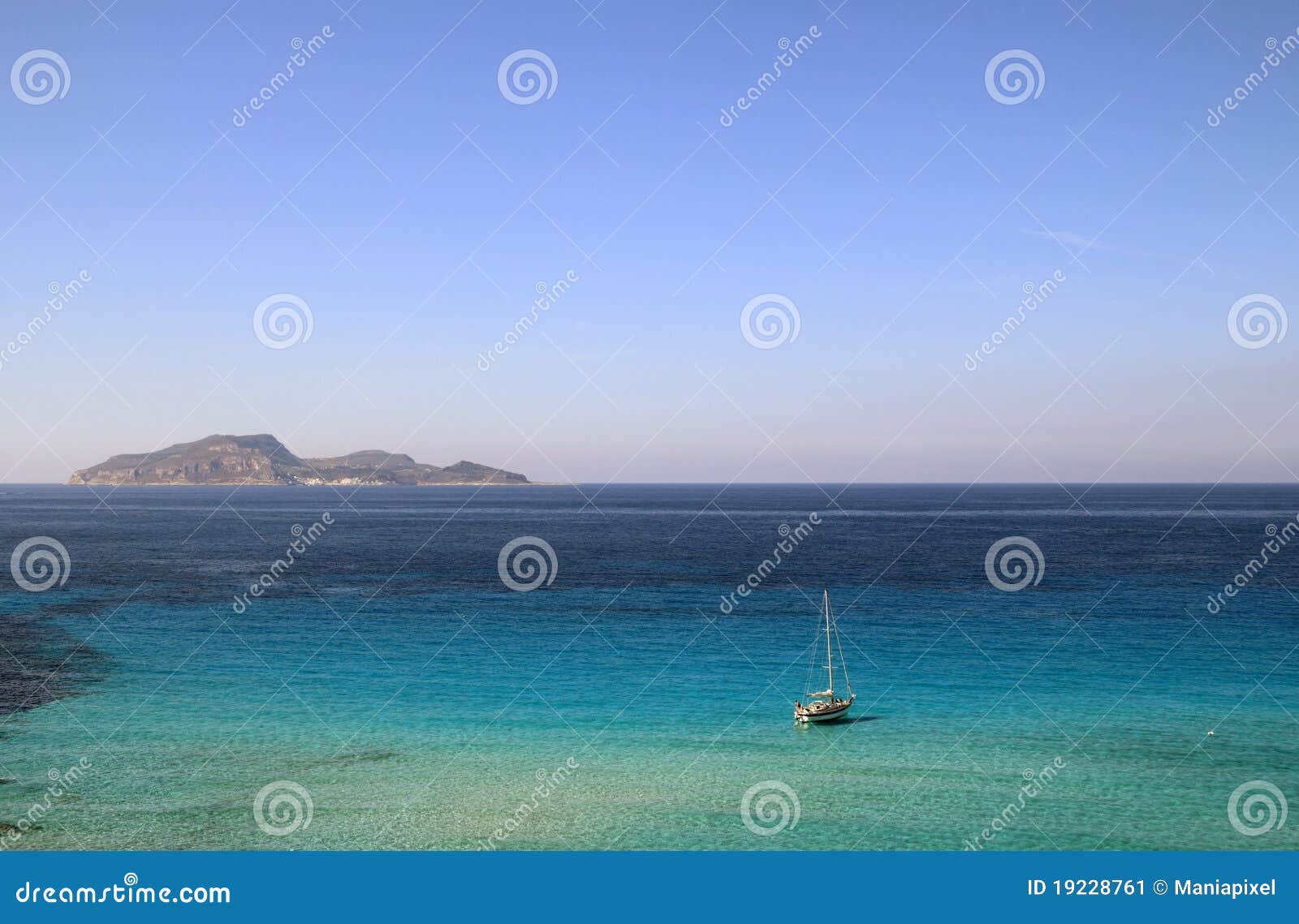 Egadi islands stock image. Image of mooring, sailboat - 19228761