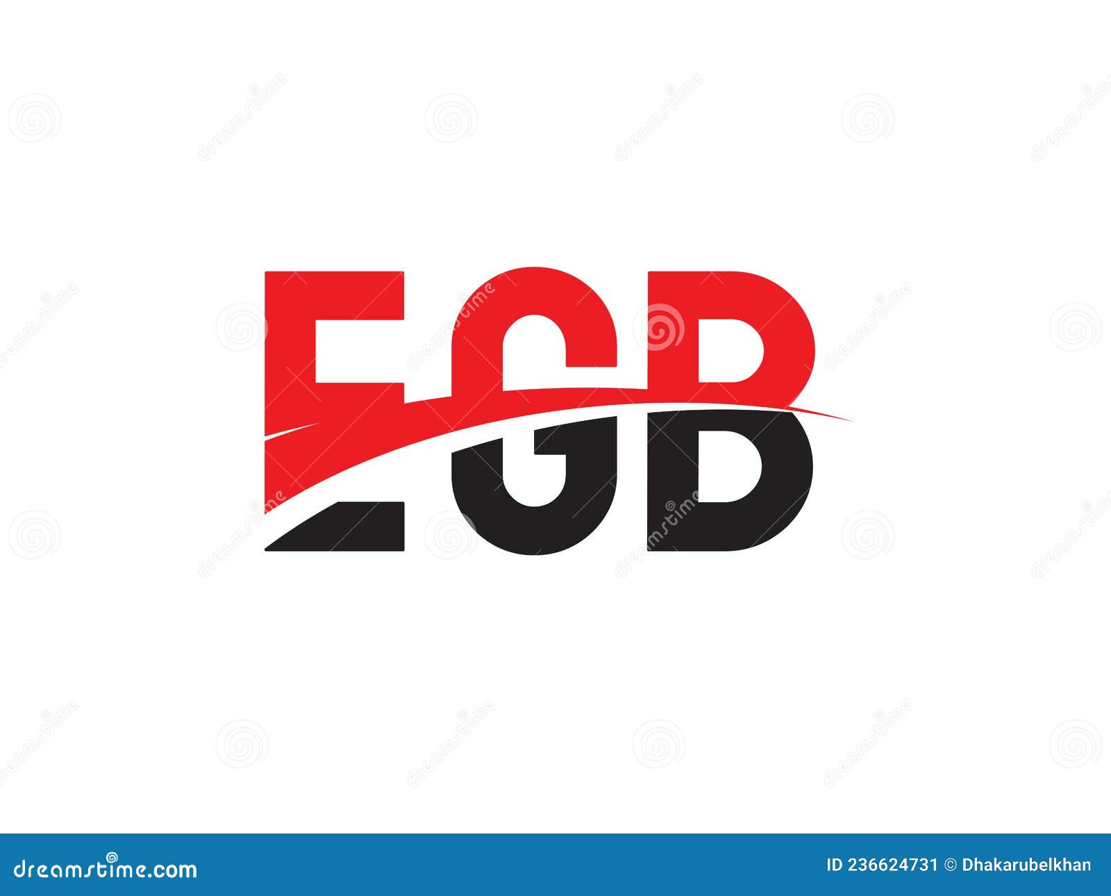 EGB Letter Initial Logo Design Vector Illustration Stock Vector ...