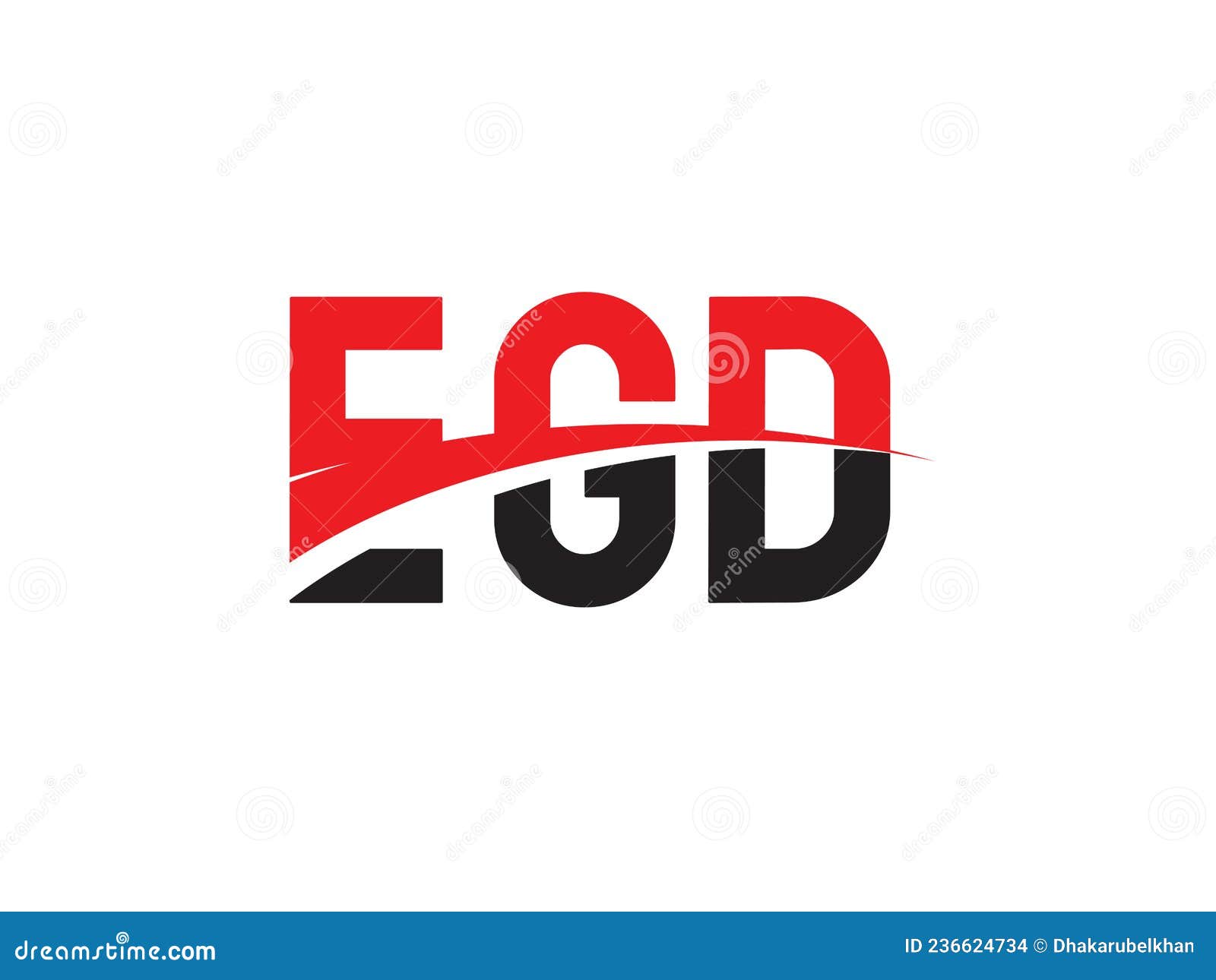 EGD Letter Initial Logo Design Vector Illustration Stock Vector ...