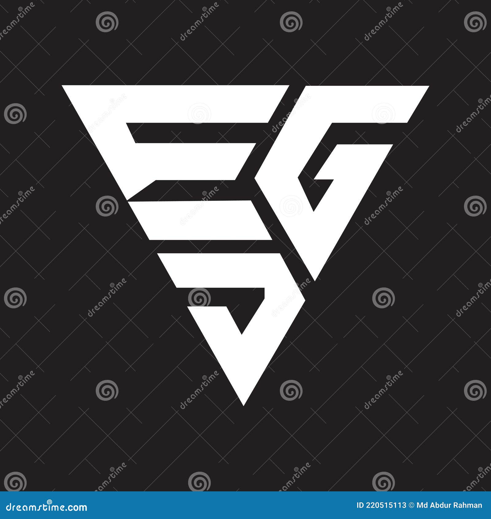 EGD Letter Logo Design On Black Background.EGD Creative Initials Letter ...
