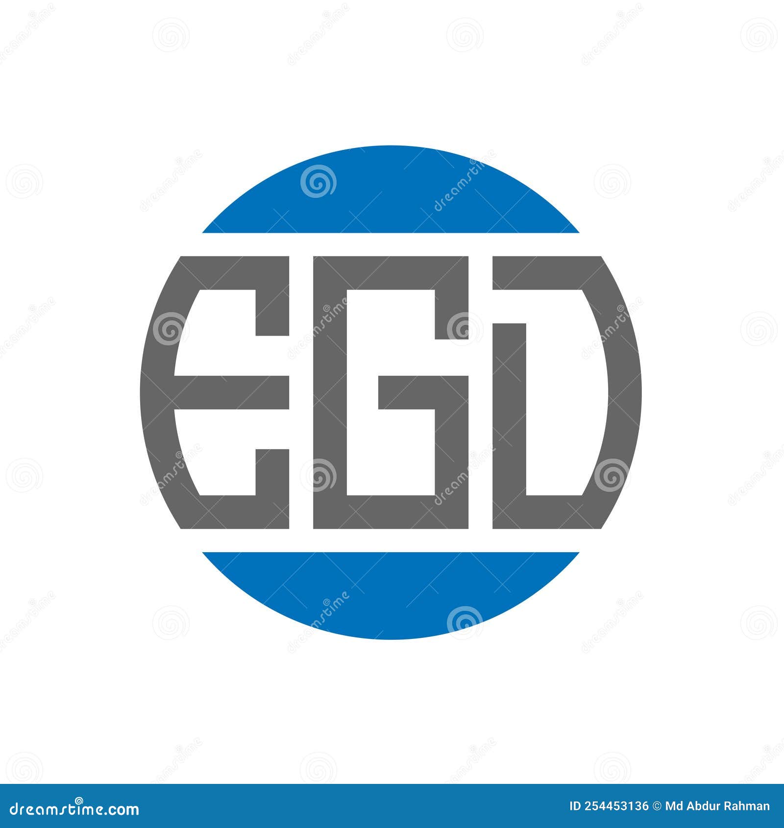 EGD Letter Logo Design On White Background. EGD Creative Initials ...
