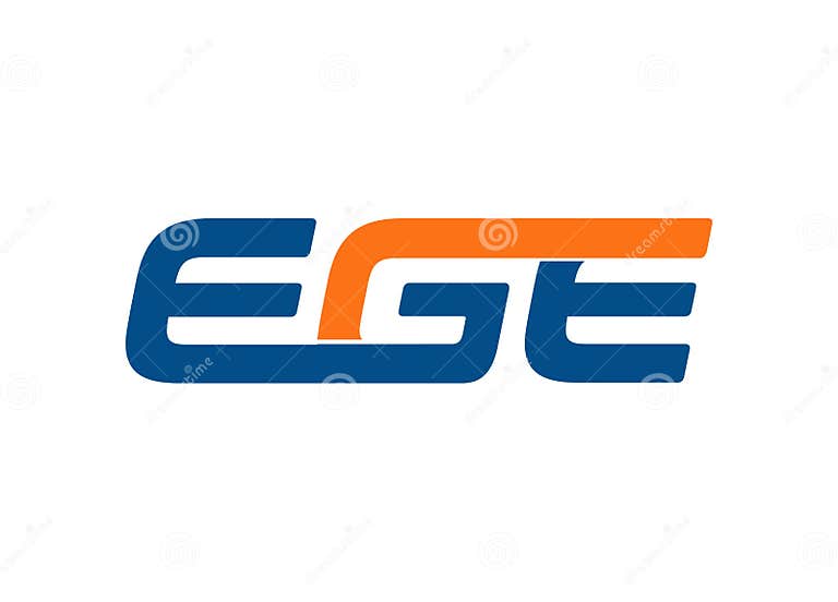 EGE Letter Logo Design Vector Stock Vector - Illustration of motif ...