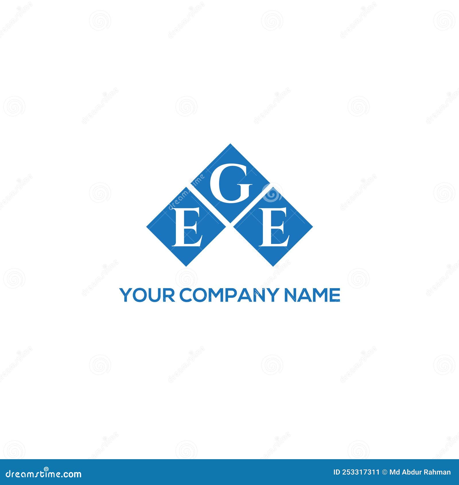 EGE Letter Logo Design on WHITE Background. EGE Creative Initials ...