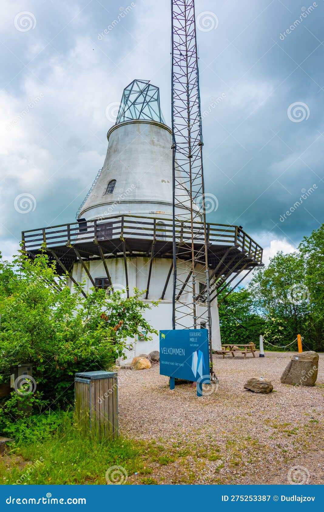 Egebjerg, Denmark, June 20, 2022: Egebjerg Molle Lookout at Denm ...
