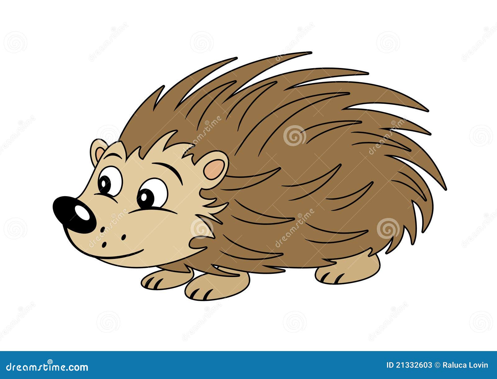 Egel stock illustratie. Illustration of bruin, contour - 21332603