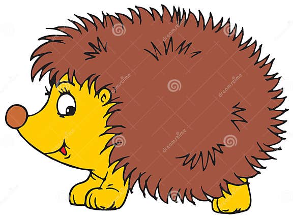 Egel vector illustratie. Illustration of contour, humoristisch - 3175642