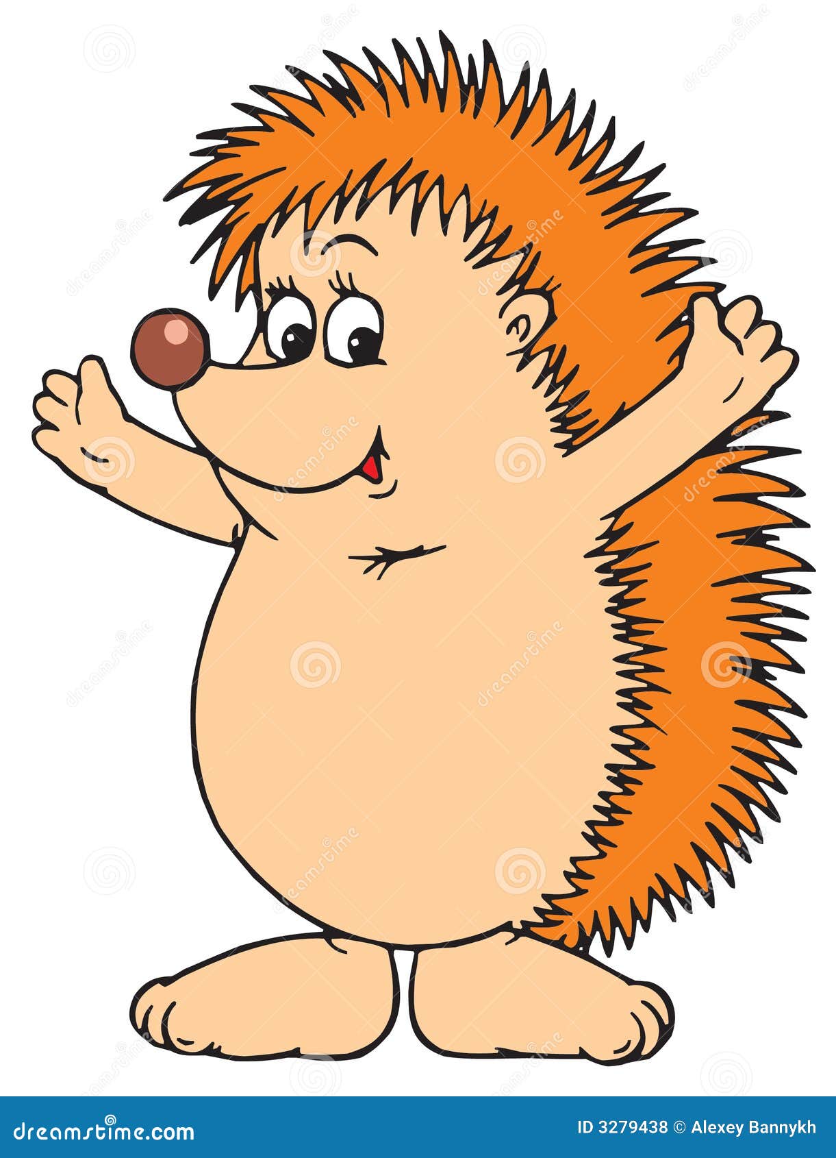 Egel (vector klem-kunst) vector illustratie. Illustration of ...