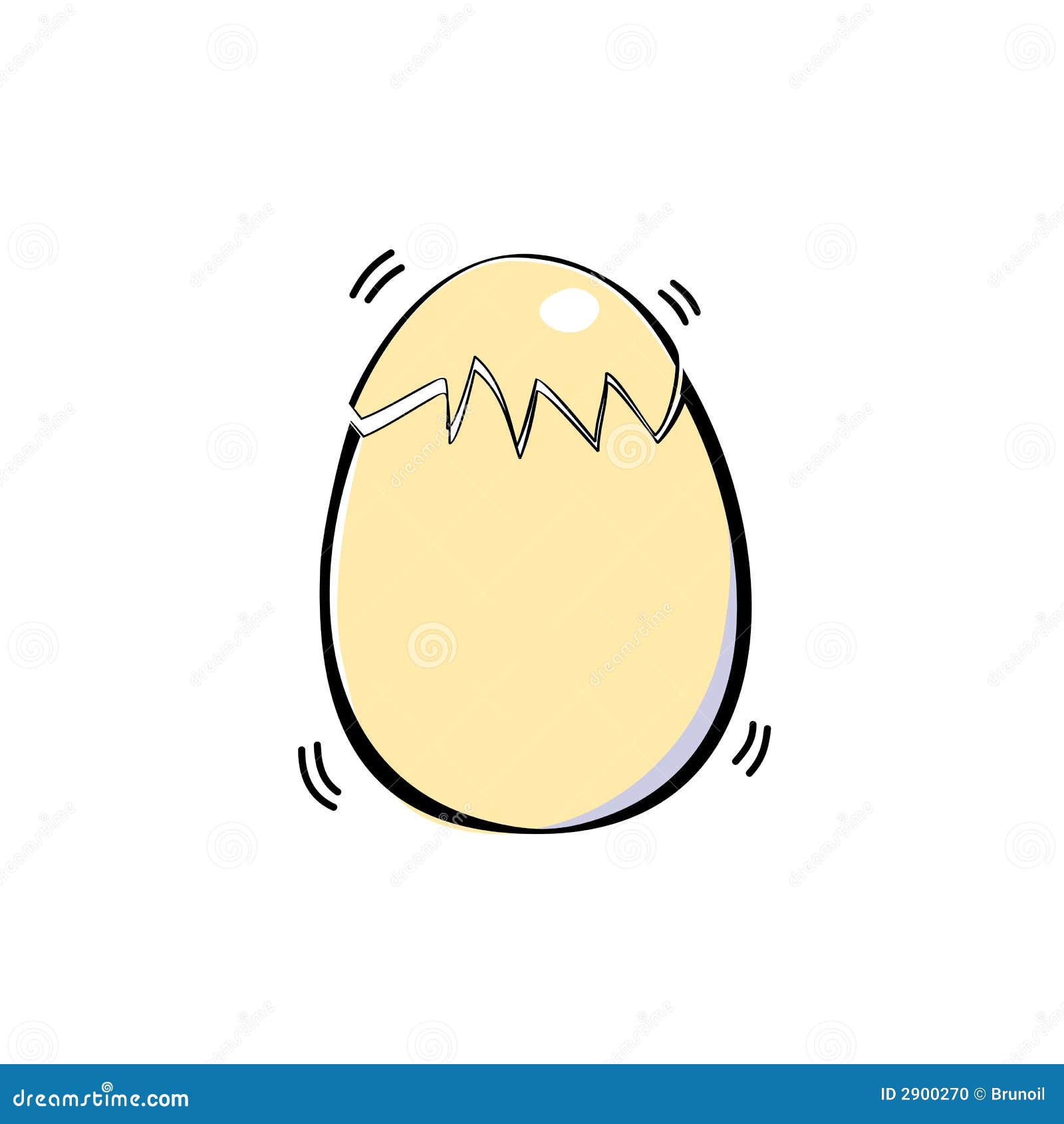 Egg stock illustration. Illustration of yellow, drawing - 2900270