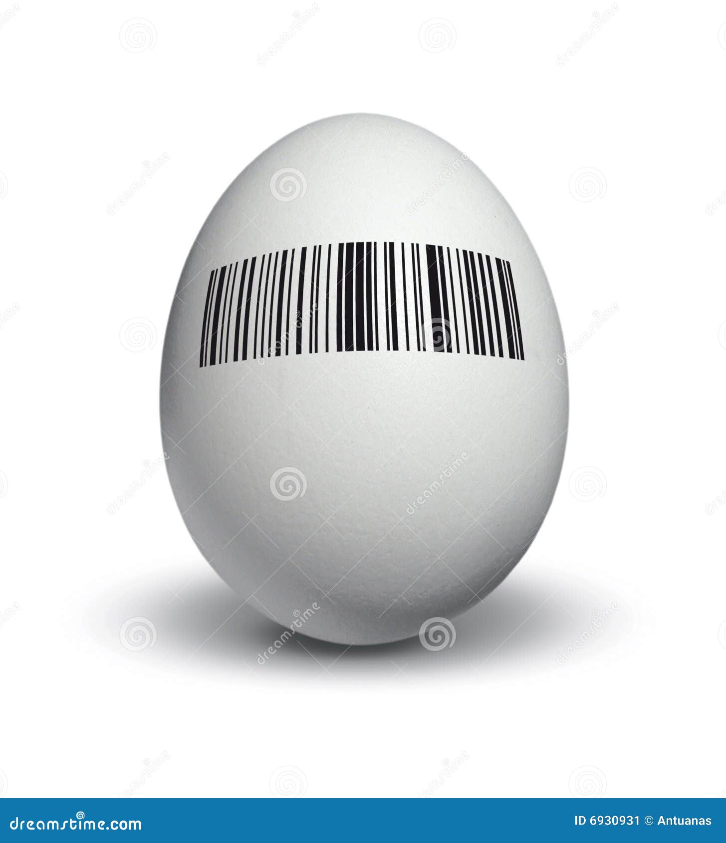 Egg with barcode stock illustration. Illustration of painting - 6930931