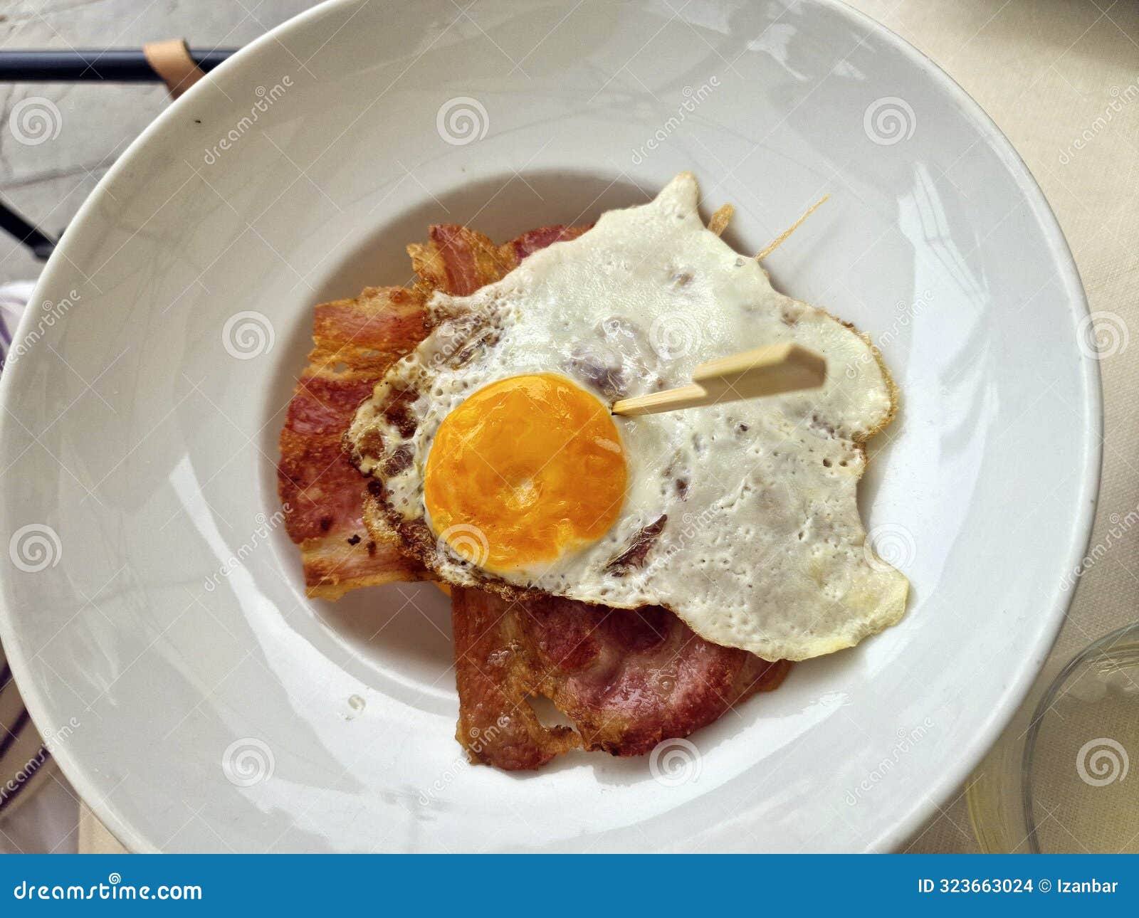 Egg and Beacon American Breakfast Plate Top Stock Photo - Image of ...