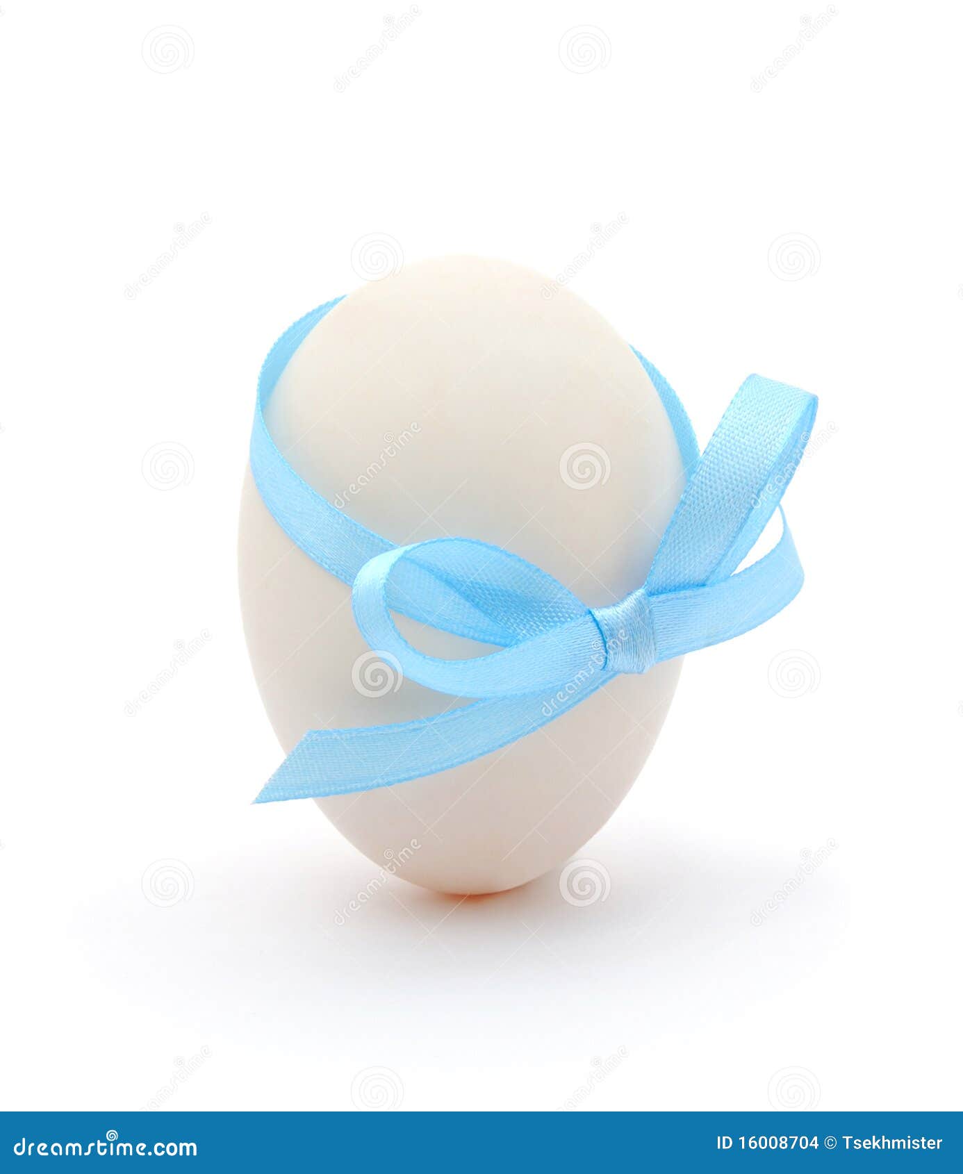 Egg with a blue bow stock photo. Image of symbol, animal - 16008704