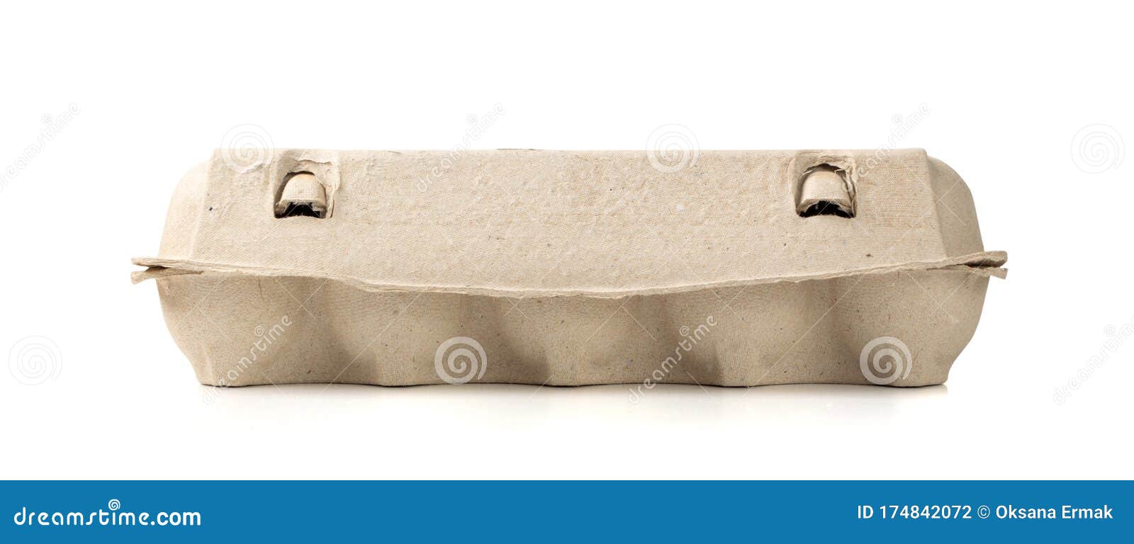 Egg Box with Chicken Eggs, Carton Pack or Egg Container Stock Photo ...