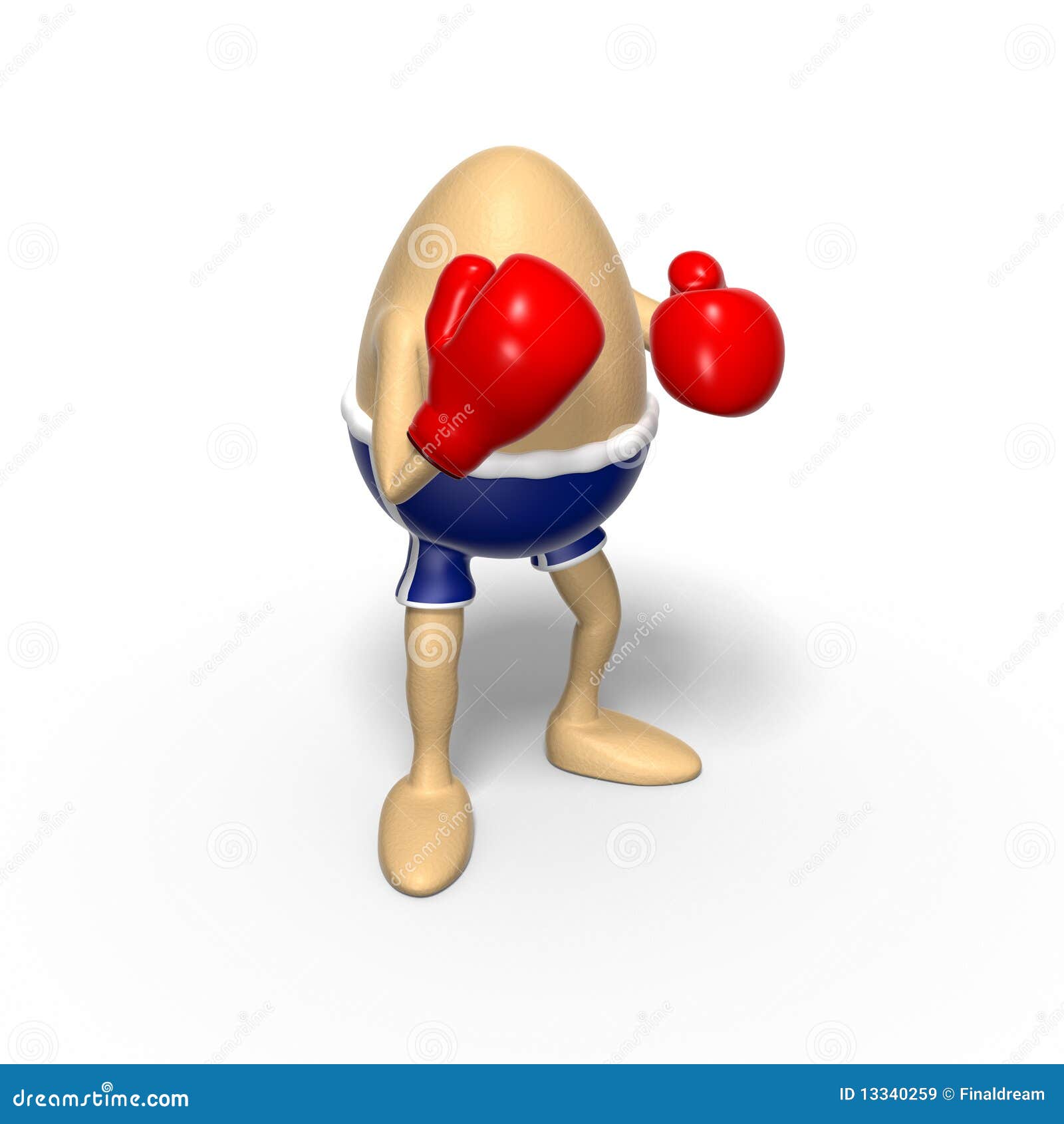 Egg with boxing-gloves stock illustration. Illustration of human - 13340259