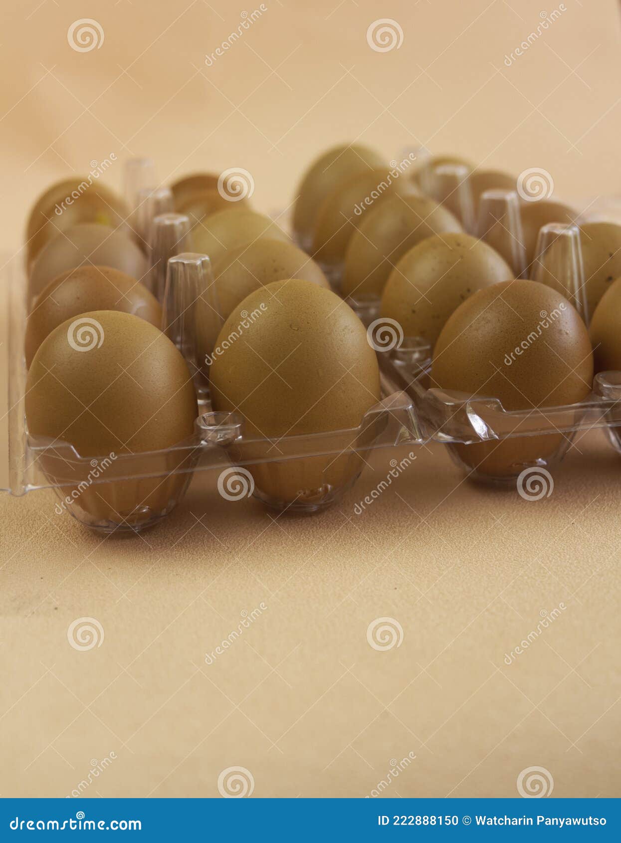 Egg with Brown Shell Put on Background Stock Photo - Image of eggs ...