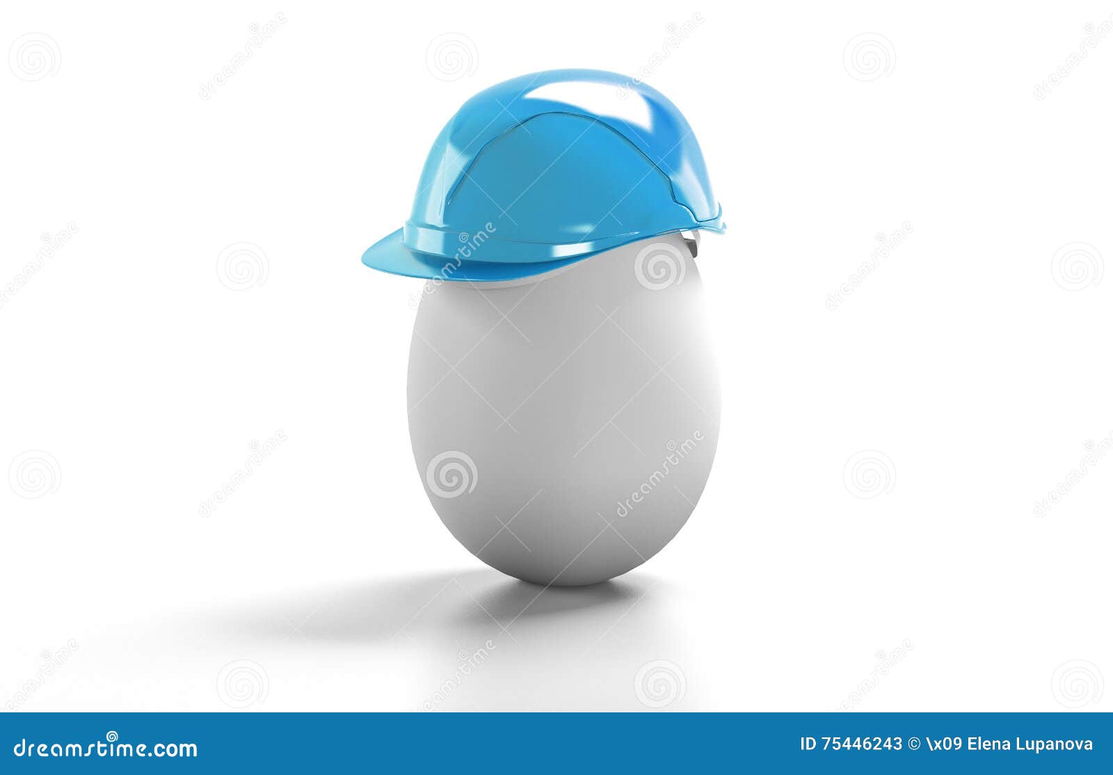 Egg Construction Helmet, 3d Render Stock Image - Image of equipment ...
