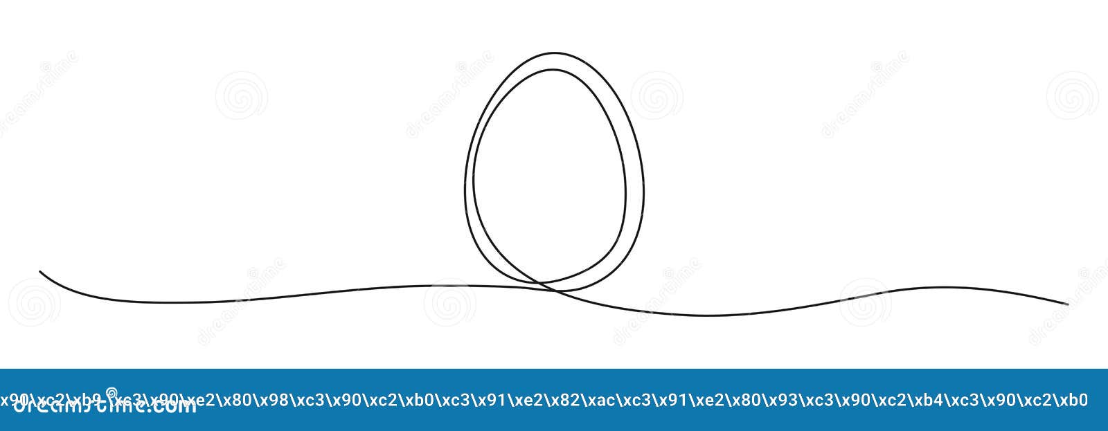 Egg Continuous One Line Drawing Stock Illustration - Illustration of ...
