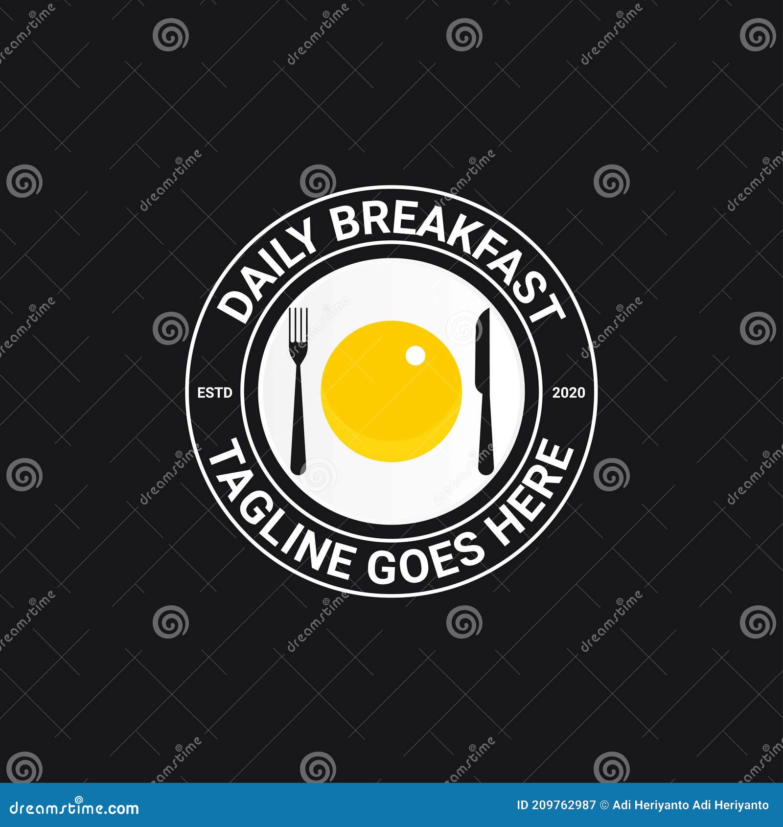 Egg Cooking Logo Element. Food Logo Design Stock Vector - Illustration ...