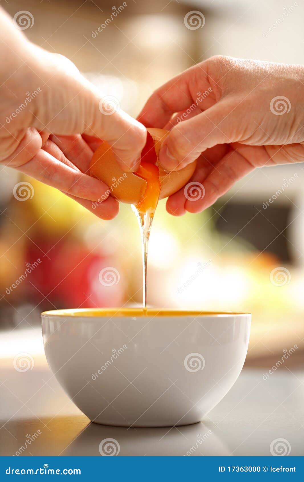 Egg cracking stock photo. Image of cuisine, hand, female - 17363000