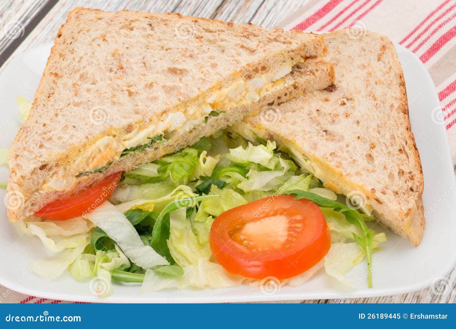 Egg and cress sandwich stock image. Image of lettuce - 26189445