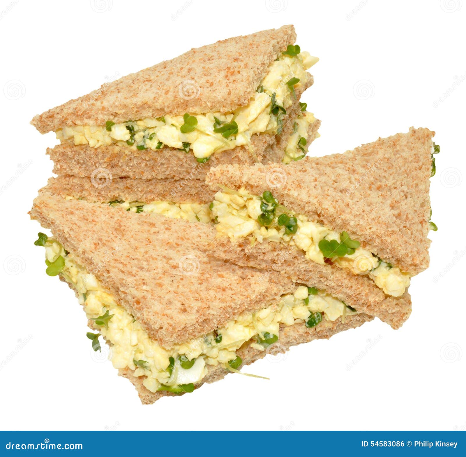 Egg And Cress Sandwiches Stock Photo - Image: 54583086