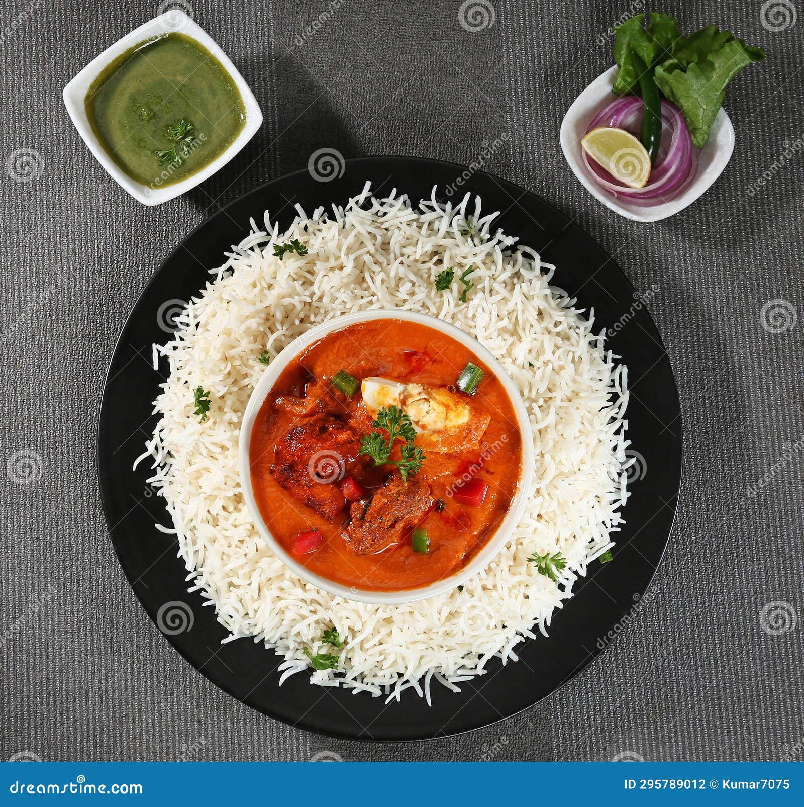 Egg Curry & Rice, Indian Curry Dish. Stock Photo - Image of puree ...