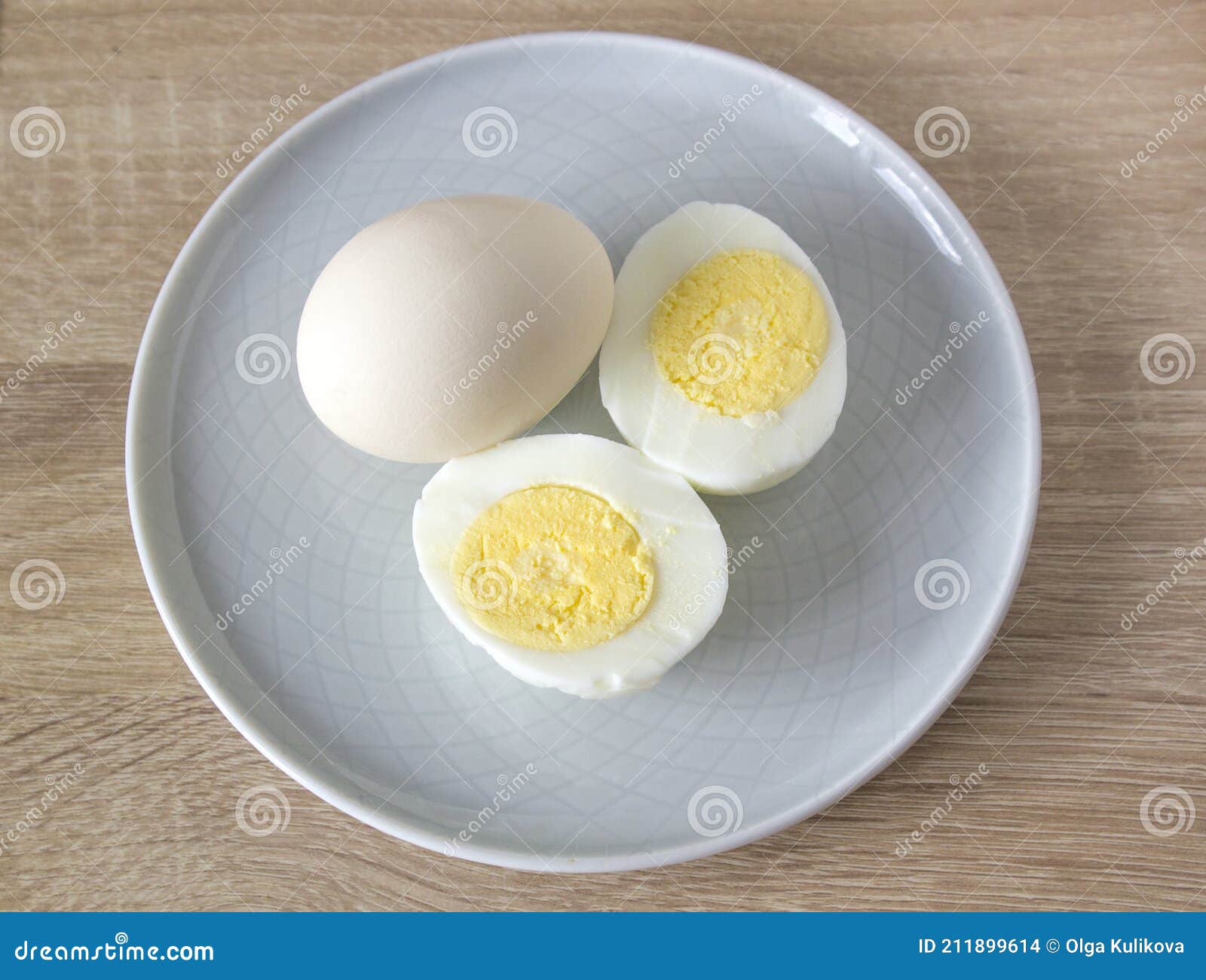 An Egg Cut in Half and a Whole Egg Stock Photo - Image of protein ...