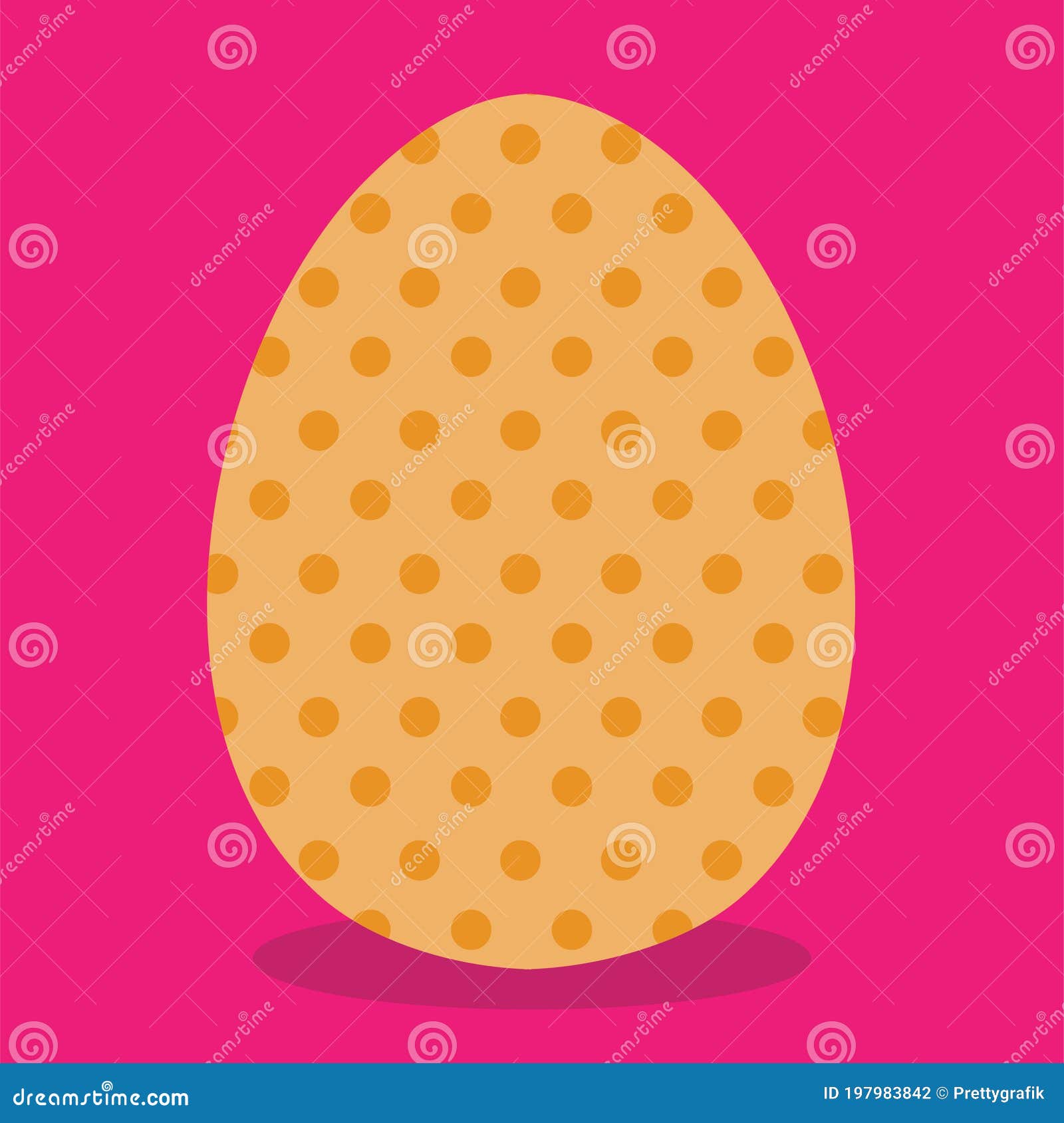 Egg dots orange 27 stock vector. Illustration of cartoon - 197983842