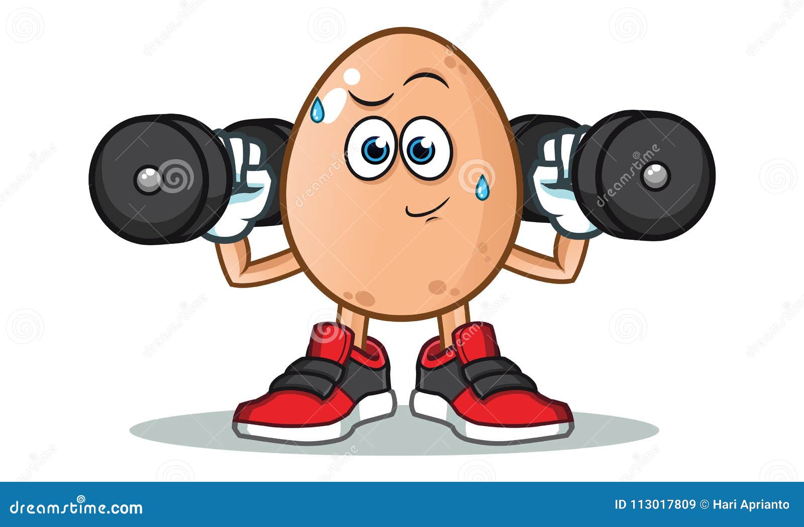 Egg Exercise Vector Cartoon Illustration Stock Vector - Illustration of ...
